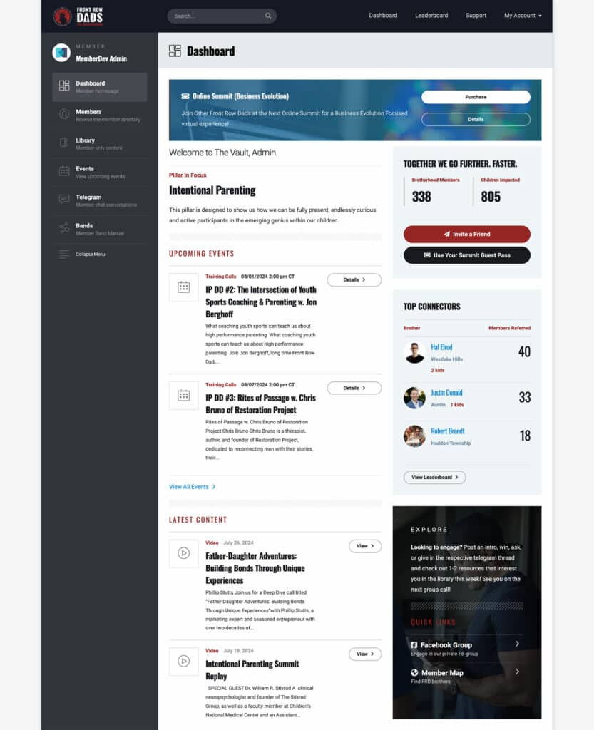 Membership Dashboard Design Best Practices - MemberDev
